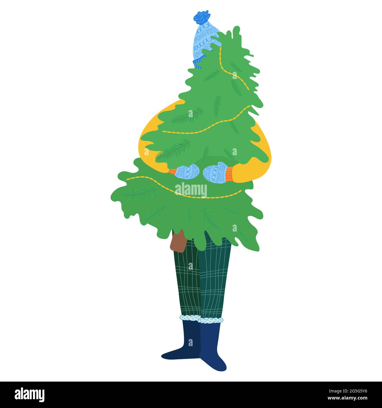 Tree hugging woman Stock Vector Images - Alamy