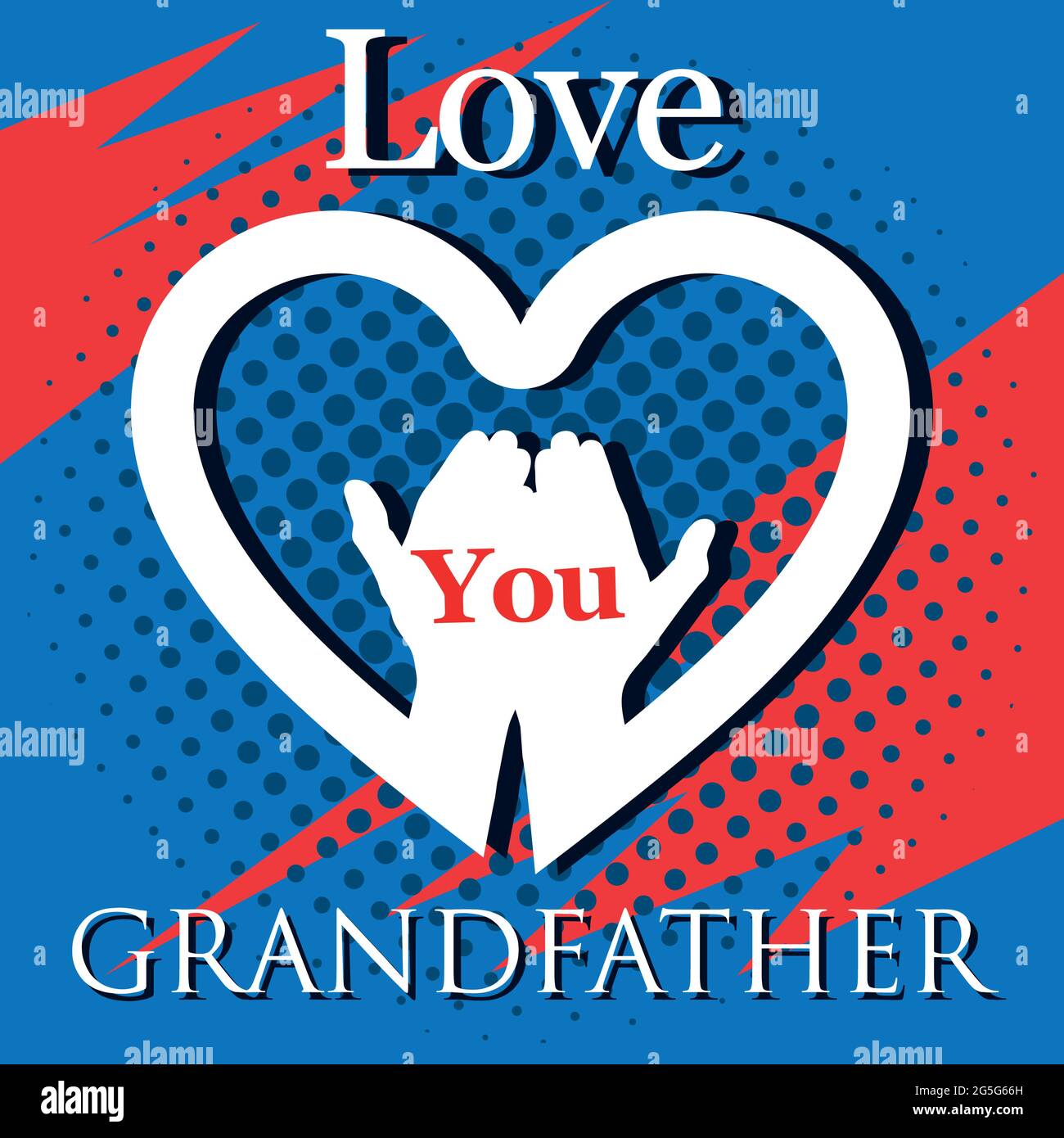 Grandfather love Stock Vector Images - Alamy