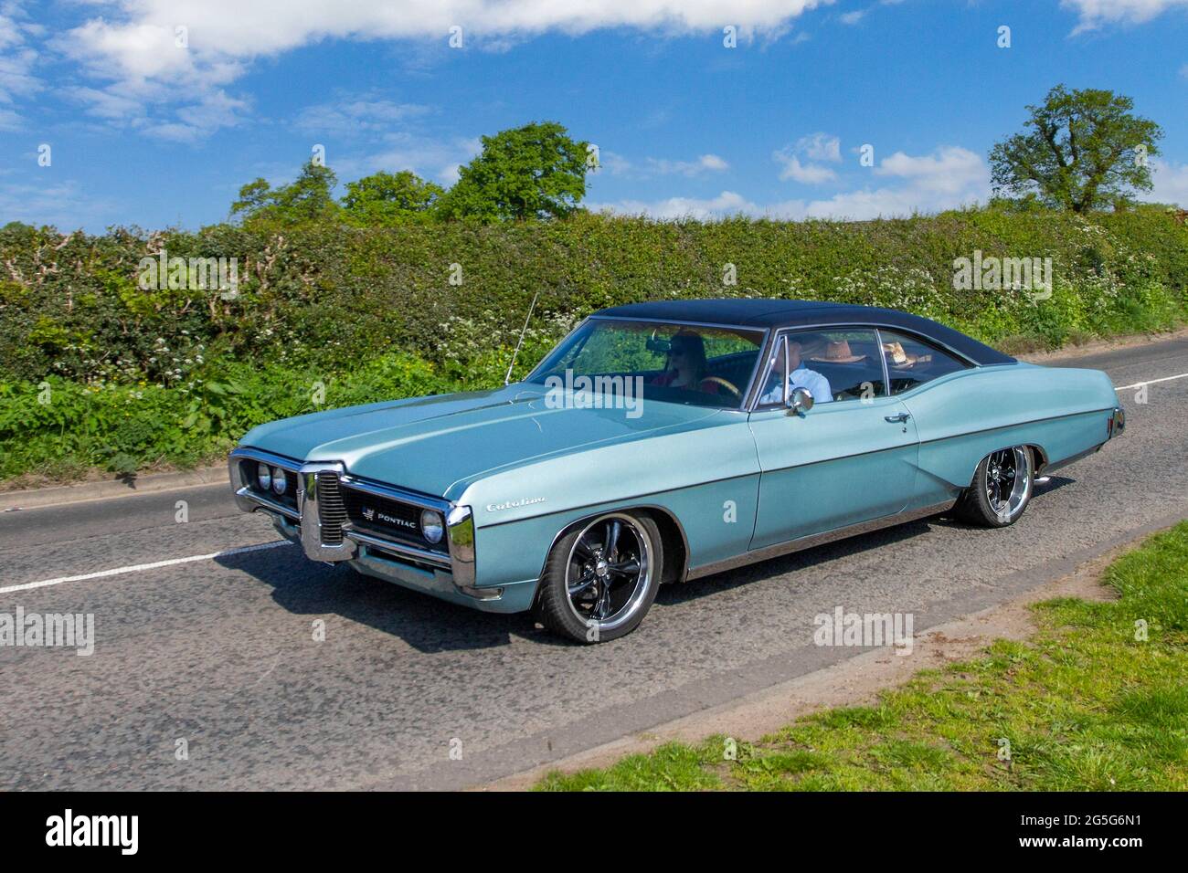 1967 60s Pontiac Catalina 2+2 a full-size American automobile two-door ...