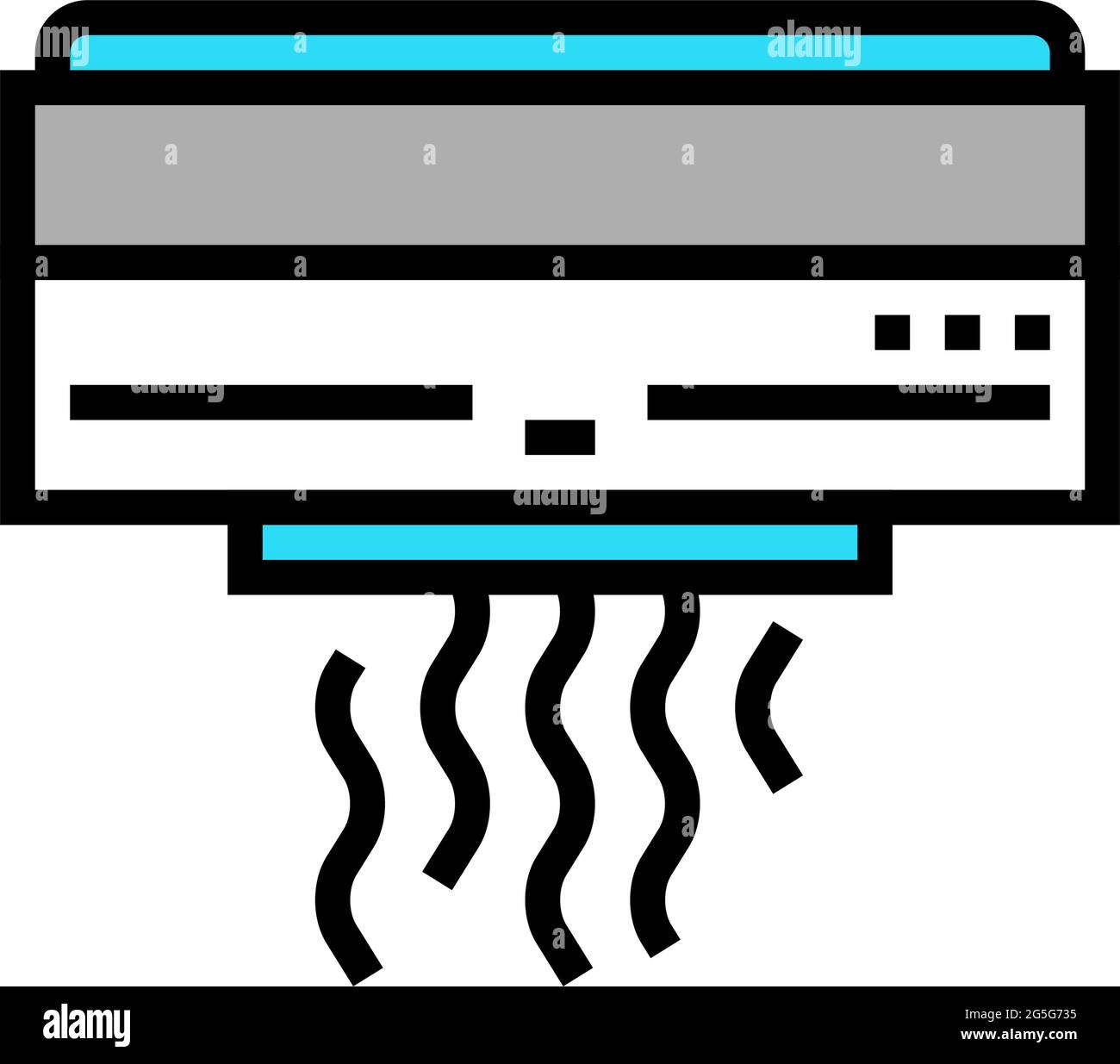air conditioning equipment color icon vector illustration Stock Vector ...