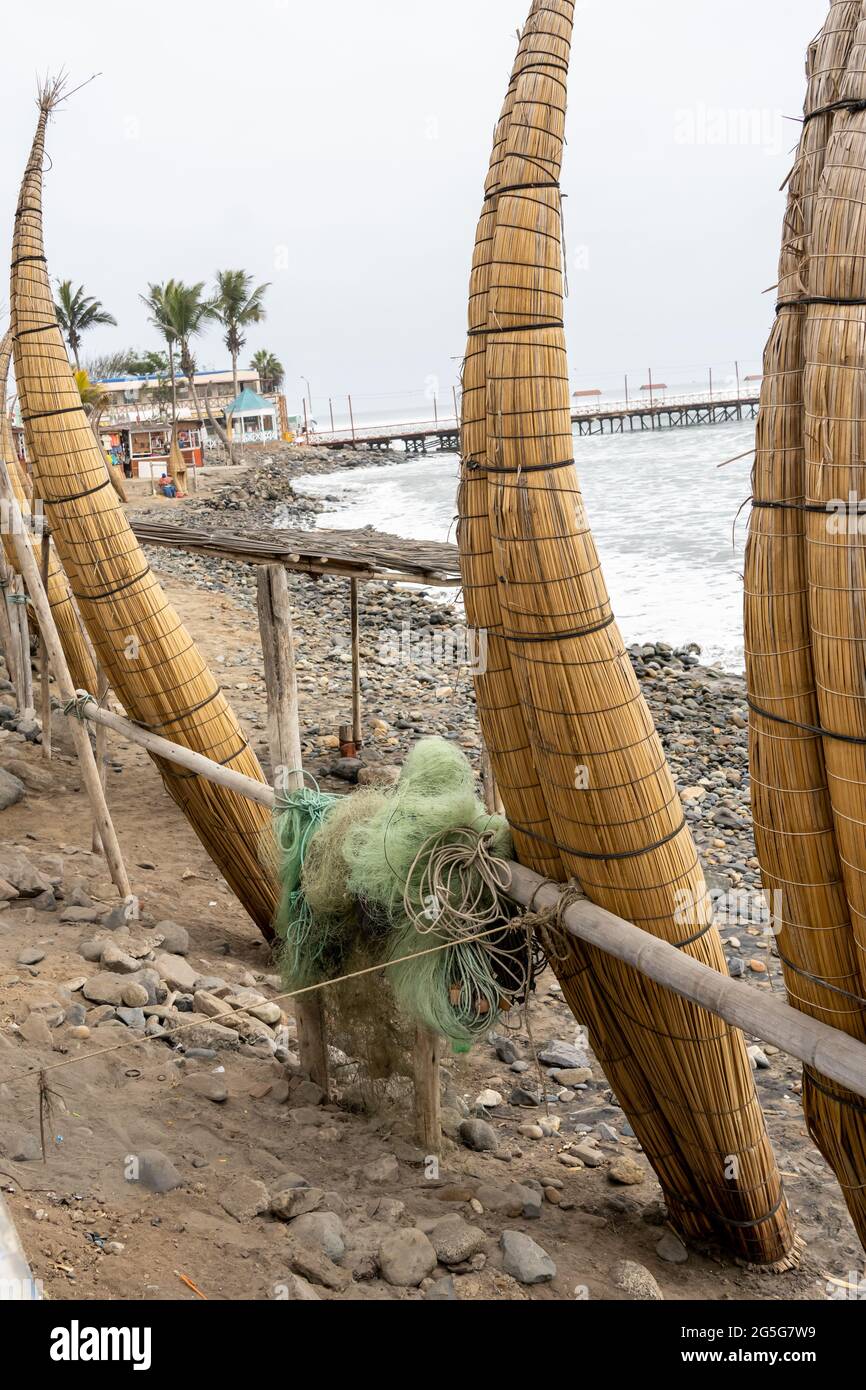 Huanchaco, Peru is home to surfing, ceviche, and the famous reed rafts ...