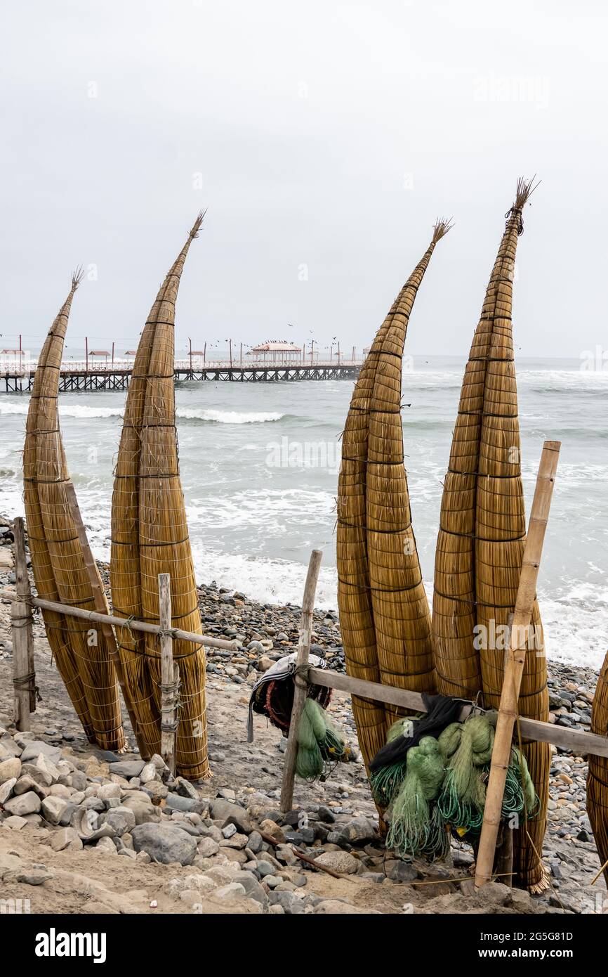 Huanchaco, Peru is home to surfing, ceviche, and the famous reed rafts ...