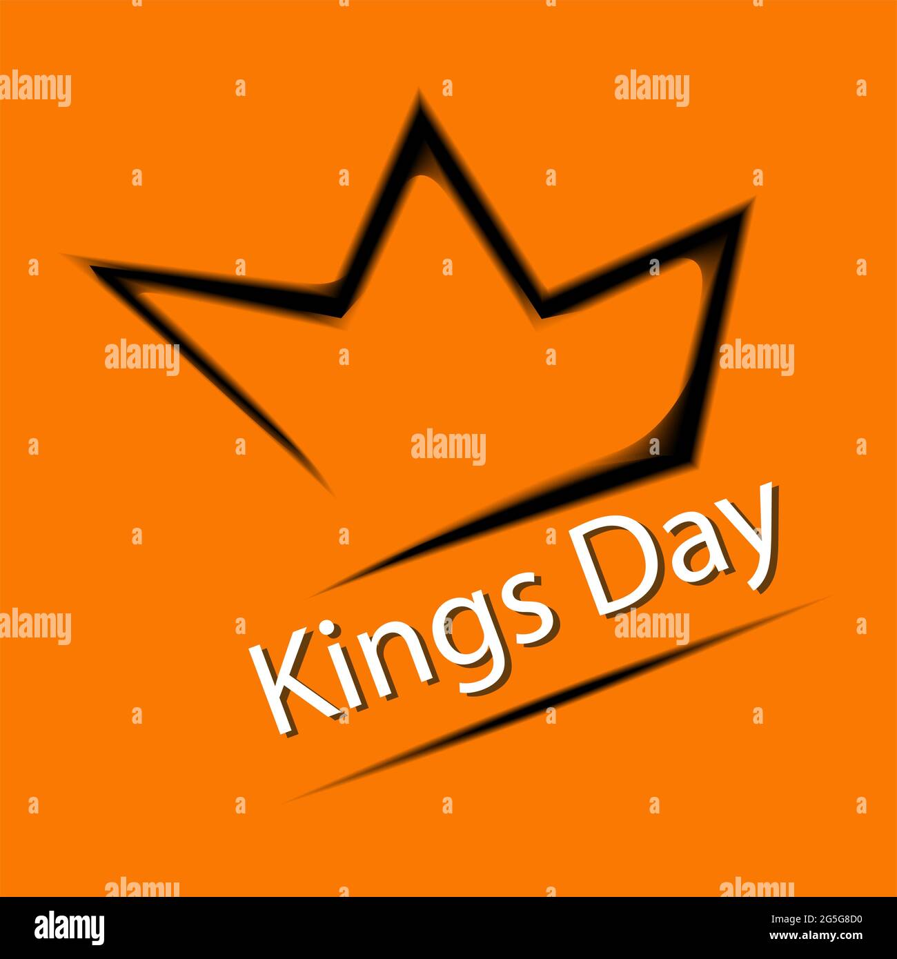 King's Day stock vector illustration. flat design Stock Vector Image ...