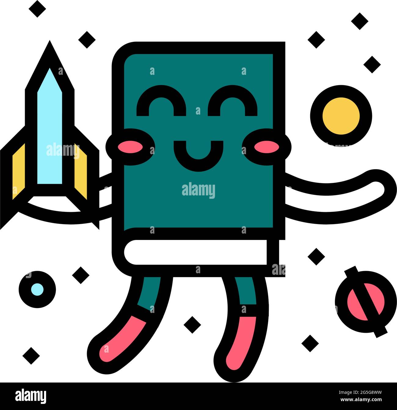 fantasy fiction color icon vector illustration Stock Vector Image & Art ...