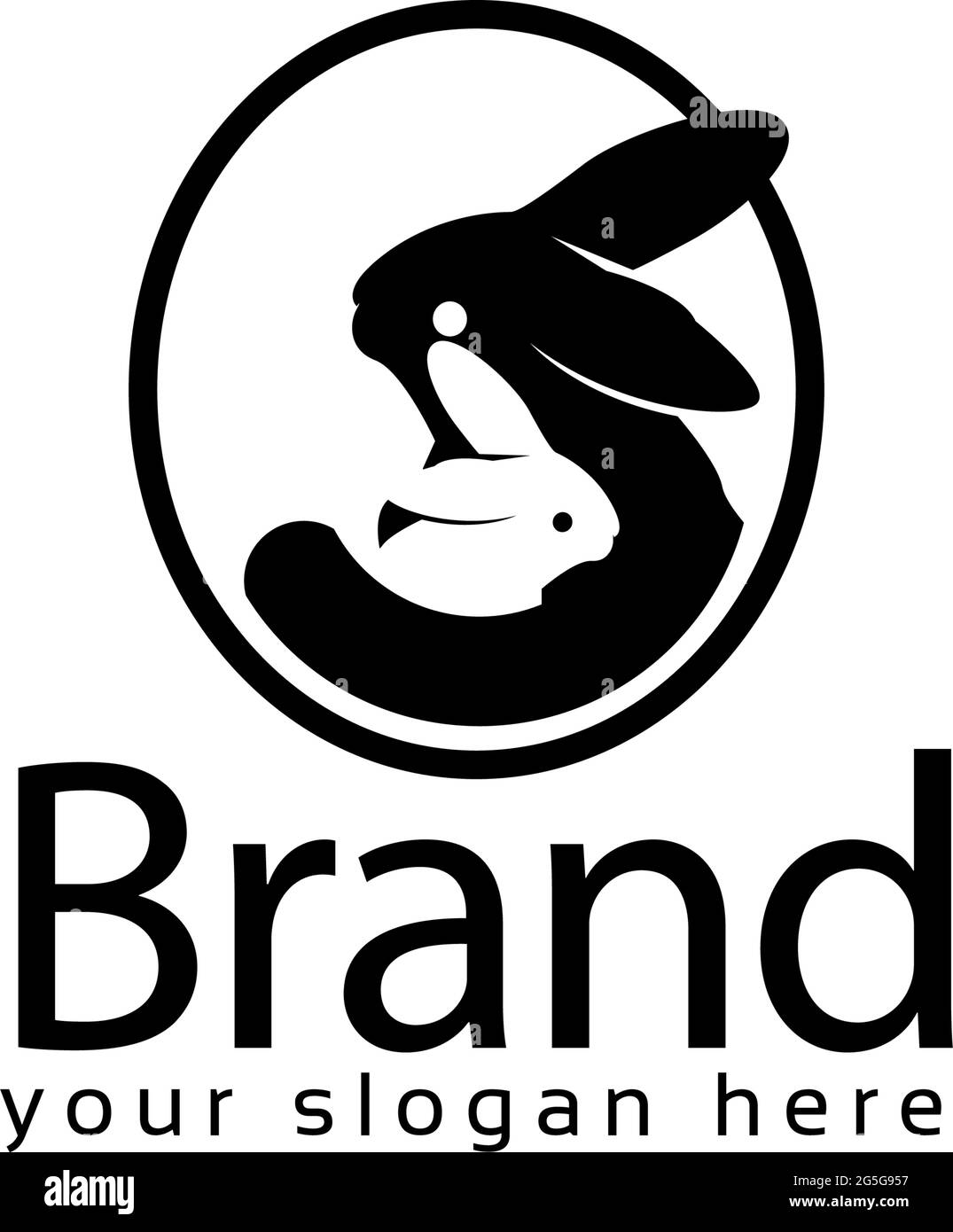 Child pet logo logo Black and White Stock Photos & Images - Alamy