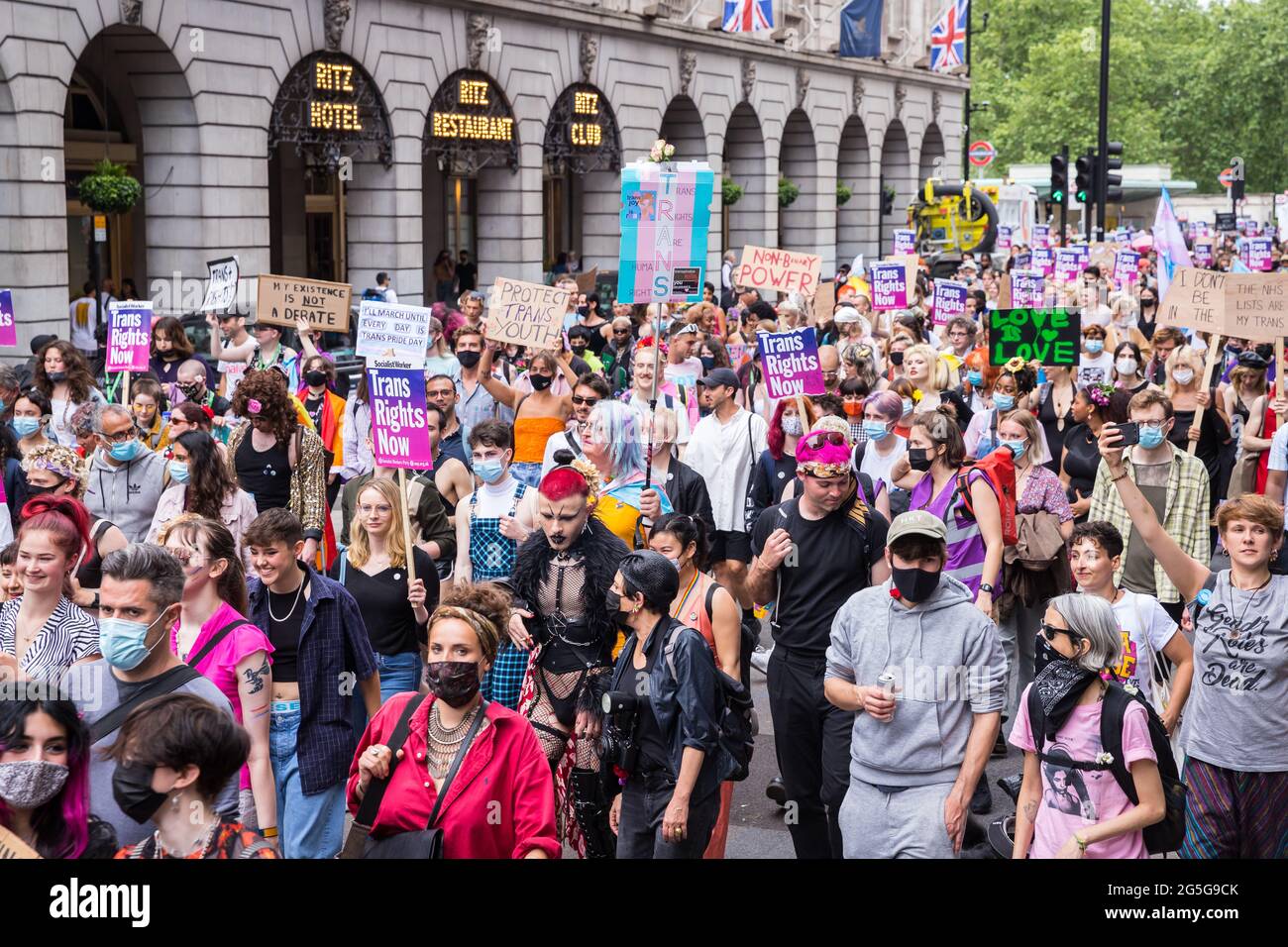 Third edition of London Trans Pride Stock Photo - Alamy