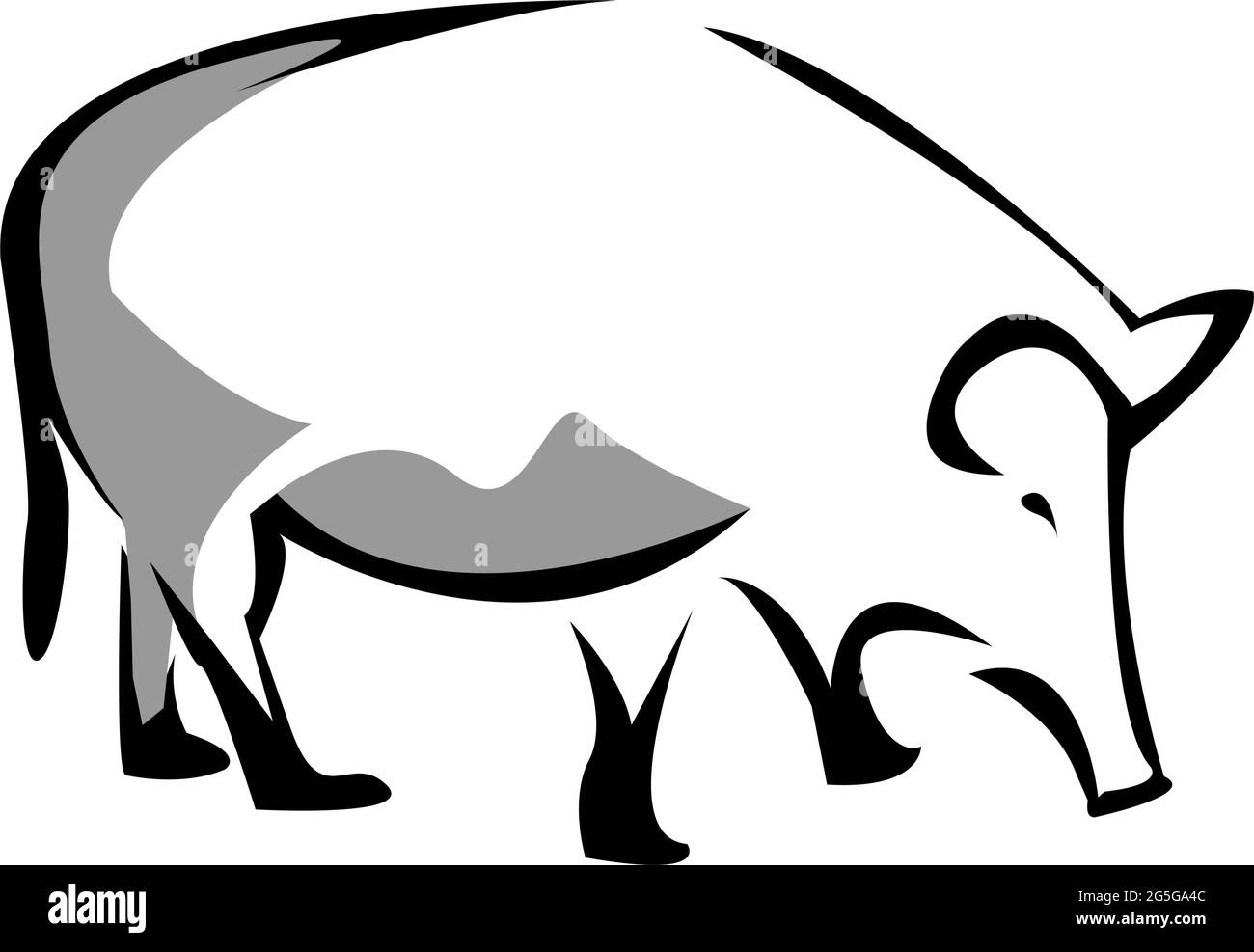 Pig logo hi-res stock photography and images - Alamy