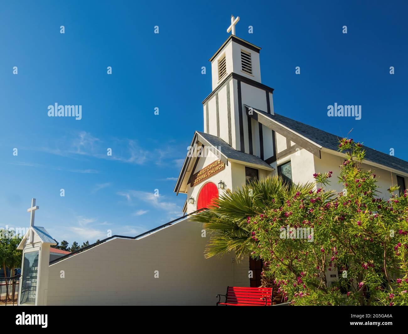 Exterior sunny view of the St Christopher's Episcopal Church at Boulder ...
