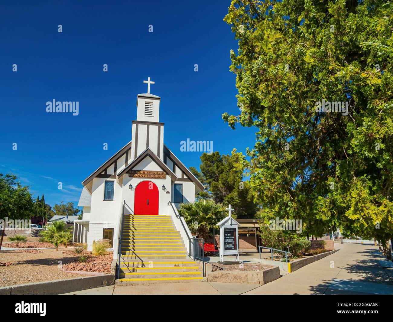 Exterior sunny view of the St Christopher's Episcopal Church at Boulder ...