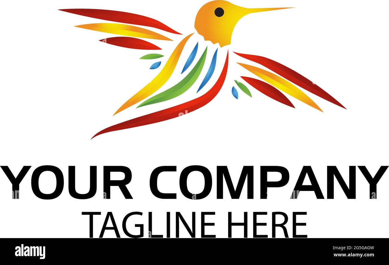 Hummingbird logo vector hi-res stock photography and images - Alamy