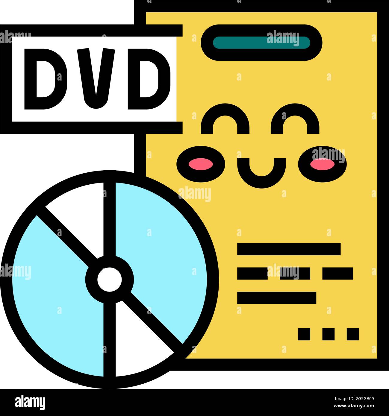 dvd films educational color icon vector illustration Stock Vector Image ...