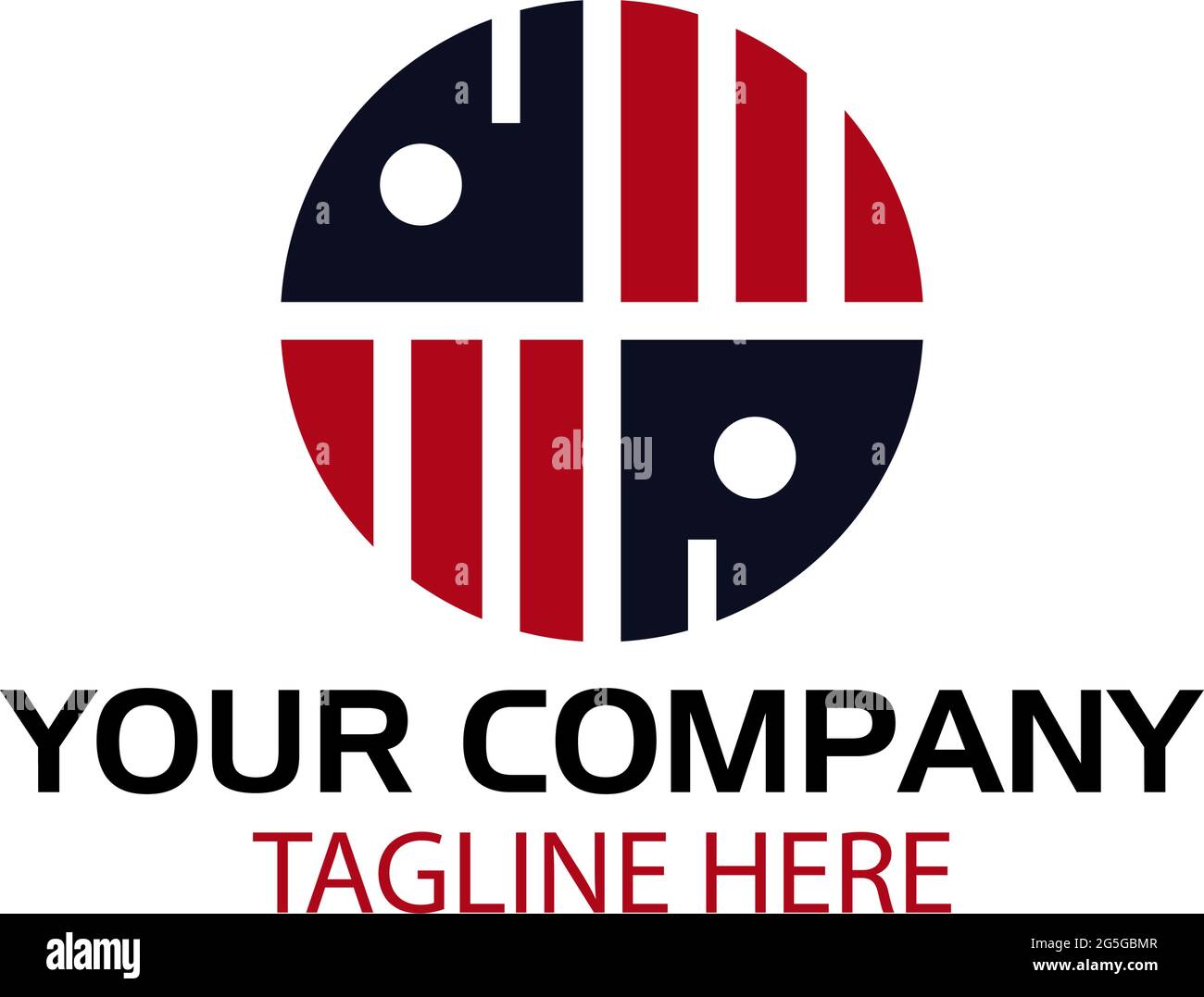 Circular fish logo template, flat design. abstract fish Stock Vector ...