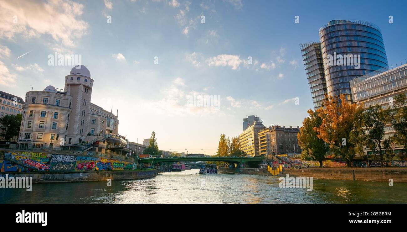 Vienna cityscape danube channel day hi-res stock photography and images ...