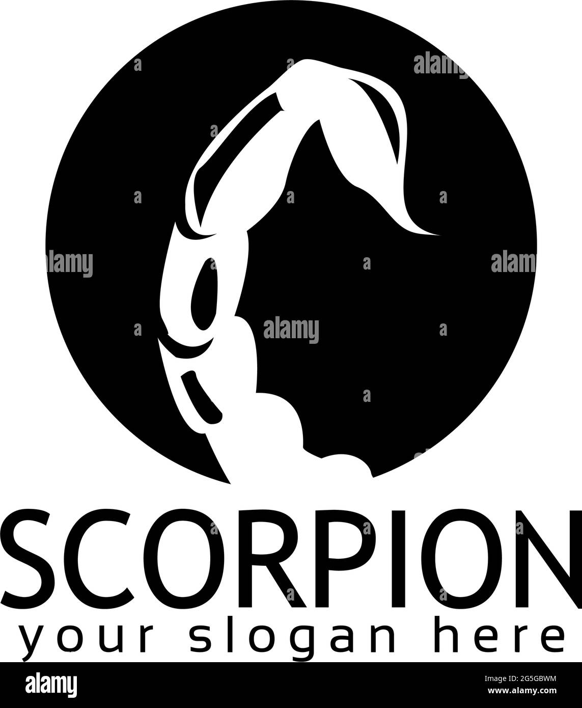 Scorpion logo stock logo template, flat design. Tail Scorpion logo ...