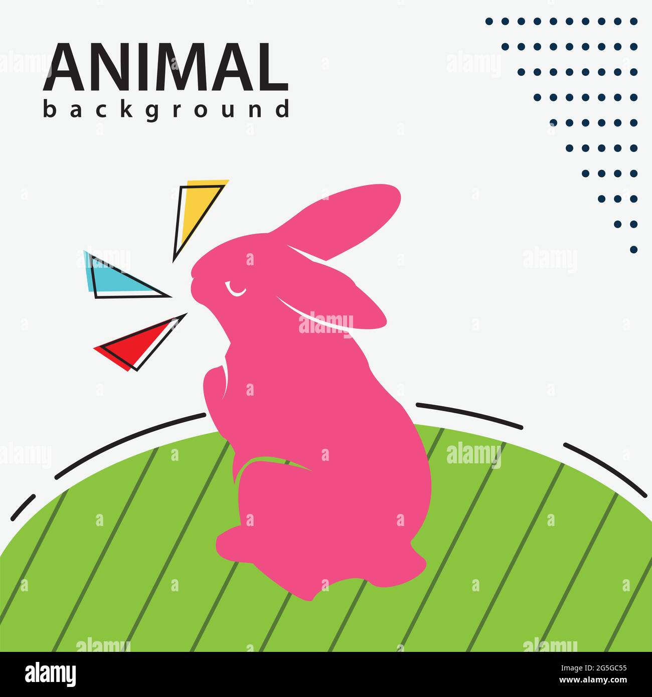 Animal background, colorful background. Flat design. Vector ...
