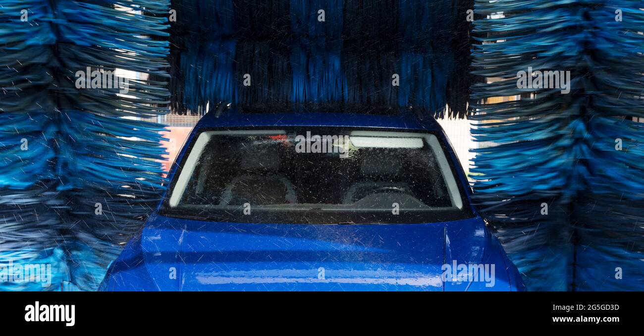 car washing machine Stock Photo - Alamy
