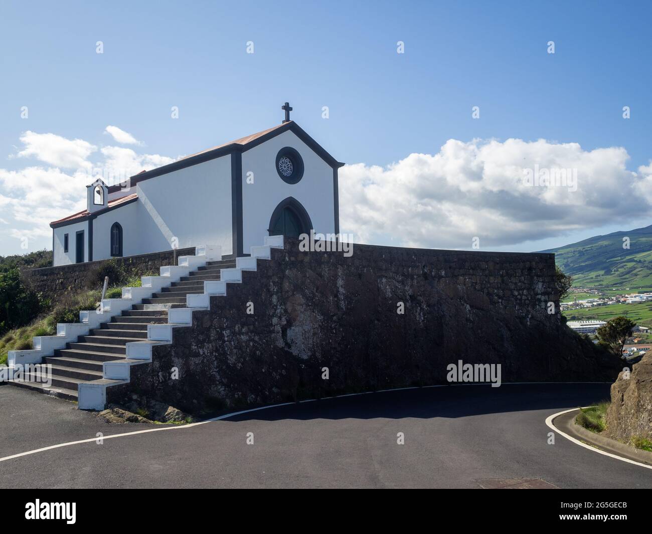 Nossa Senhora da Guia chapel in Monte da Guia, Horta Stock Photo - Alamy