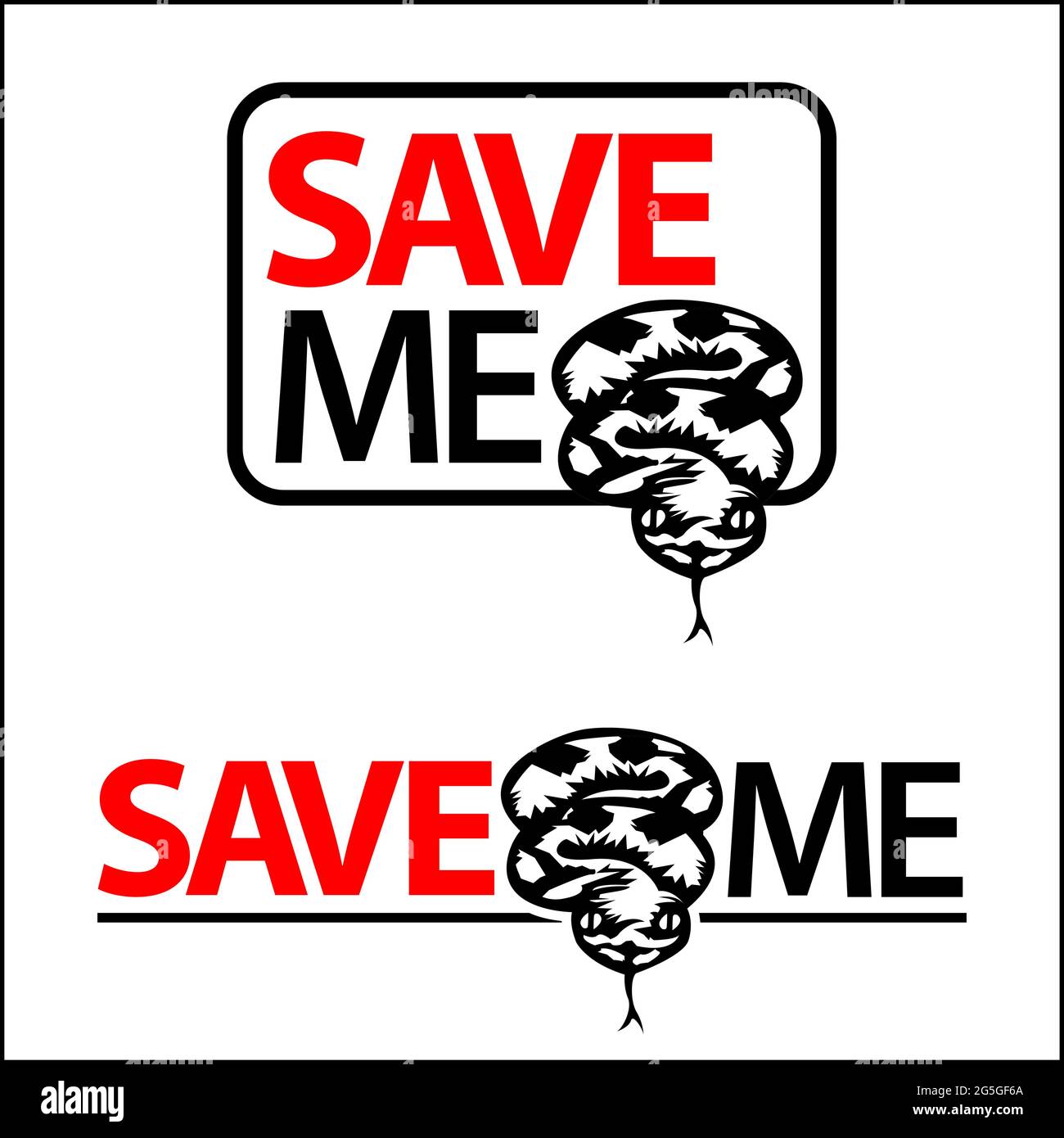 Save Me Icon Concept For Protect The Snake Vector Illustration On save-me-icon-concept-for-protect-the-snake-vector-illustration-on