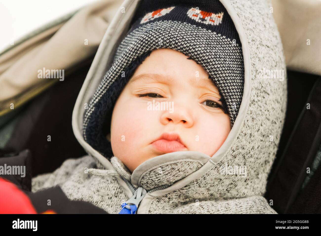 A portrait of adorable baby lying Stock Photo - Alamy