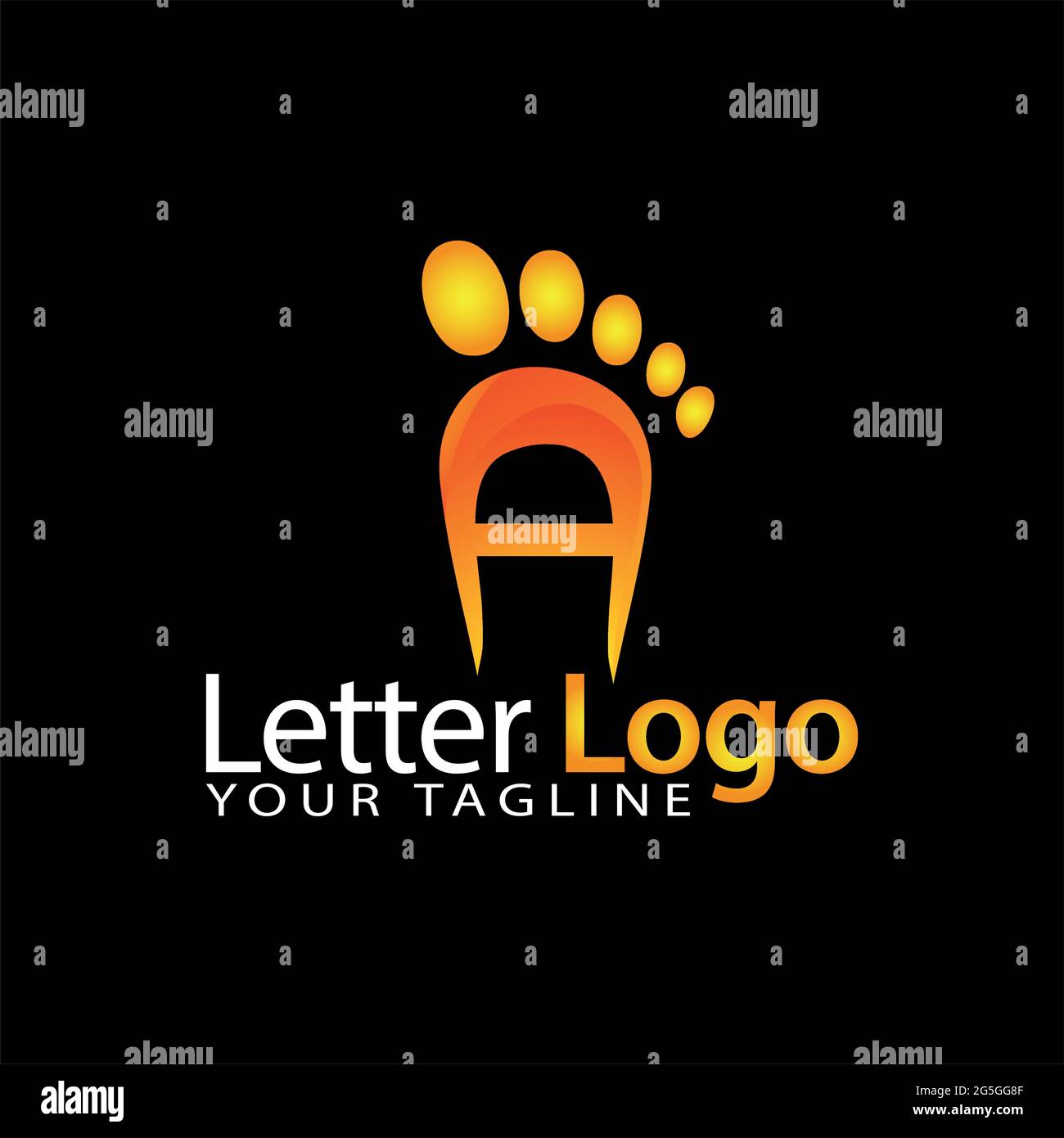 Foot logo Stock Vector Images - Alamy