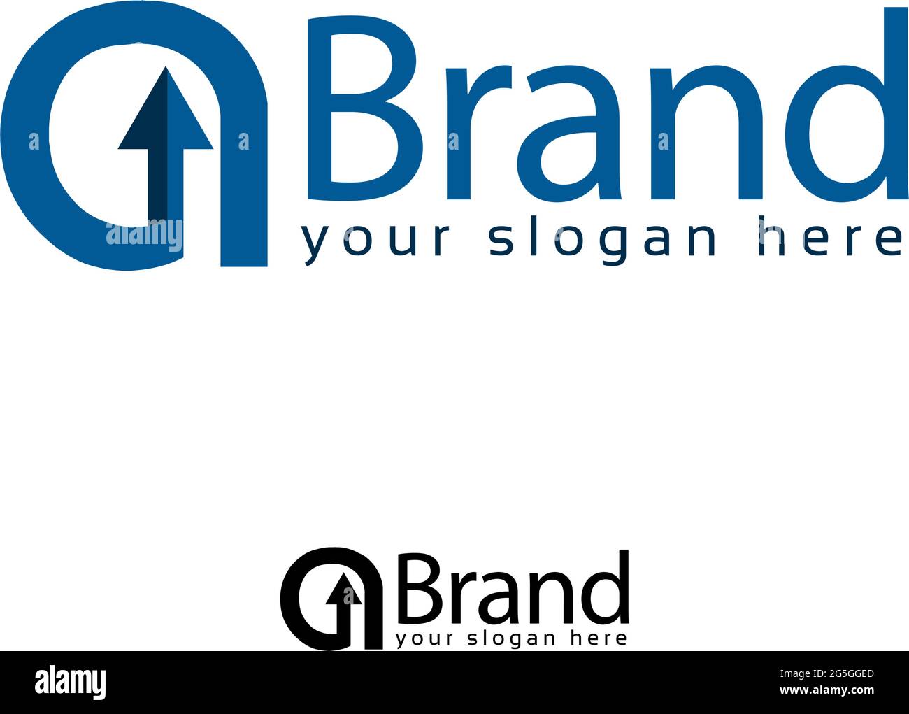 A letter with arrow vector icon Stock Vector Image & Art - Alamy