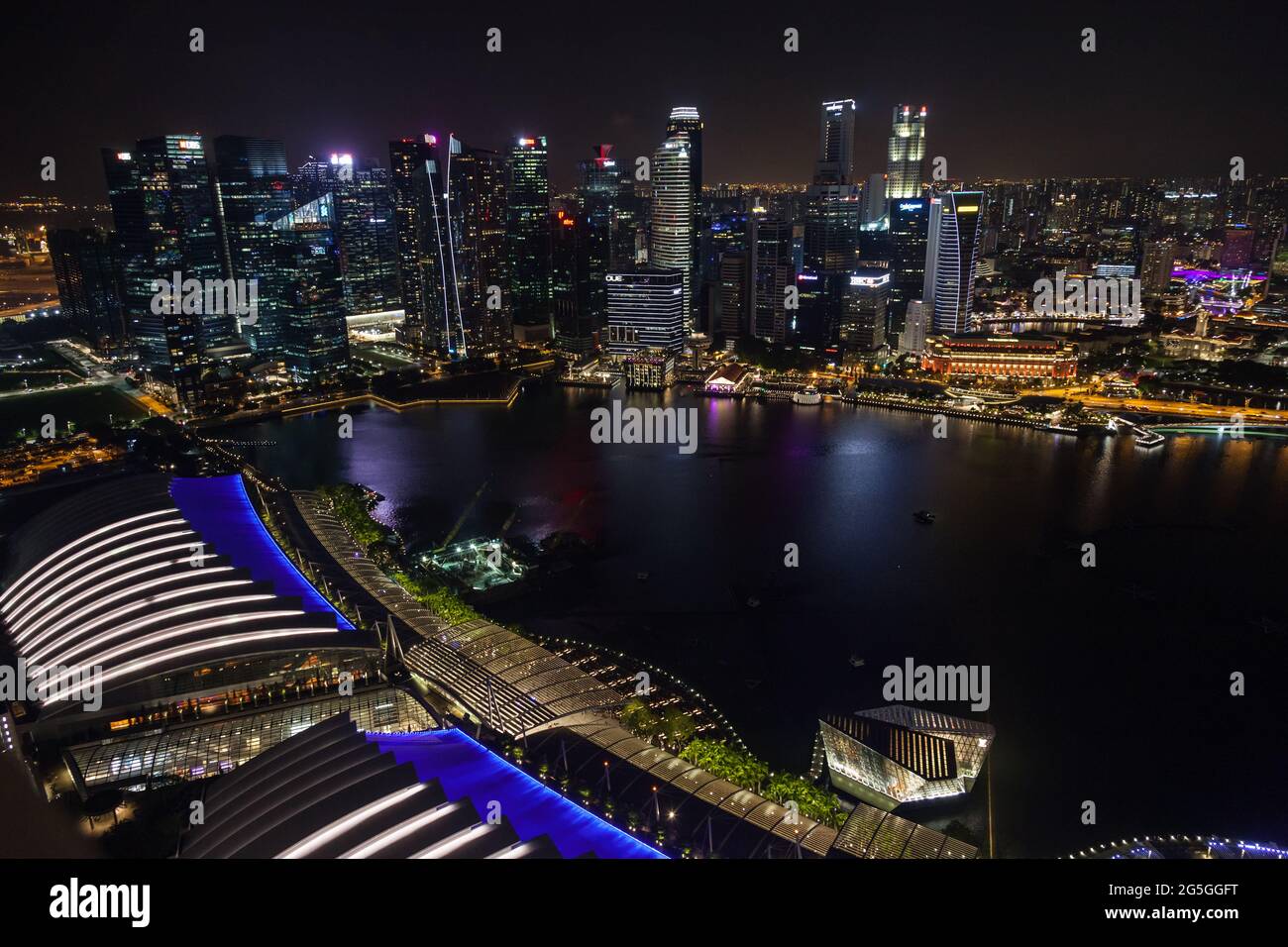 Singapore bird's eye view hi-res stock photography and images - Alamy