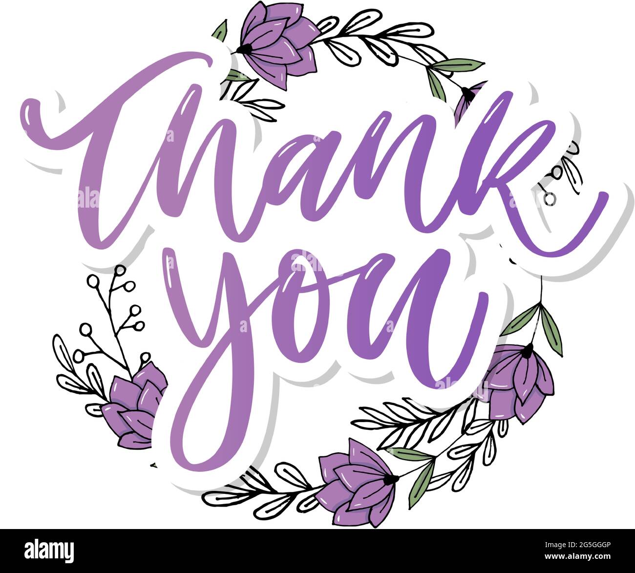 thank you Slogan print for textile t-shirt vector Stock Vector Image ...