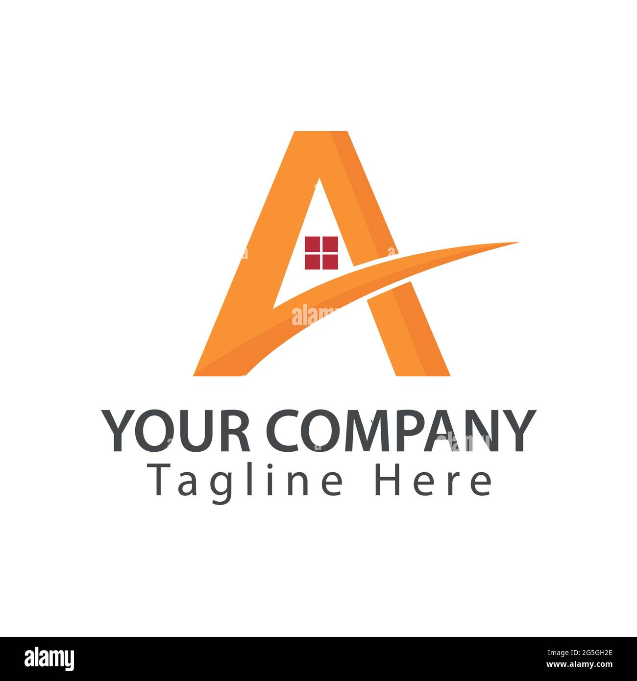 House Letter A Logo. Vector Illustration Stock Vector Image & Art - Alamy