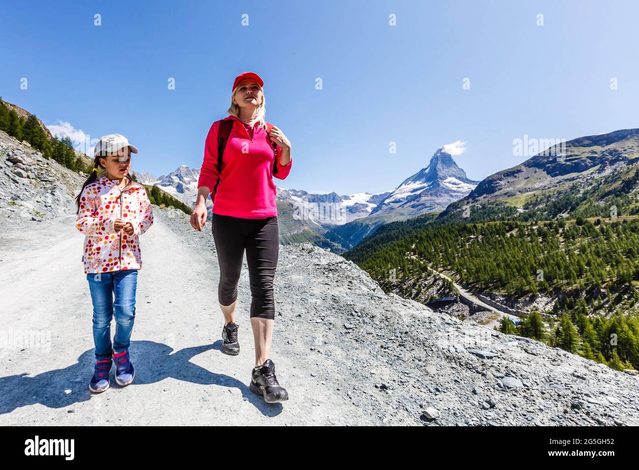 Hiking - hiker woman on trek with backpack living healthy active ...