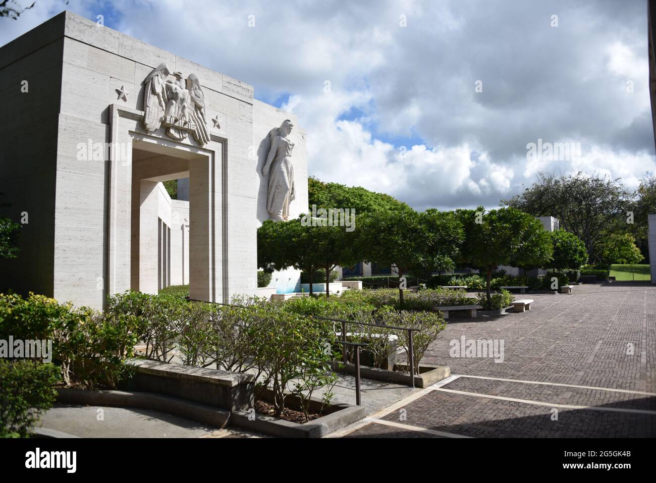 Oahu, HI. U.S.A. 6/5/2021. National Memorial Cemetery of the Pacific ...
