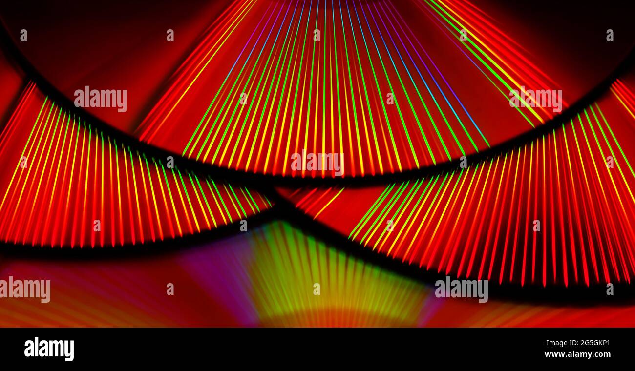 Rainbow led light rays hi-res stock photography and images - Alamy