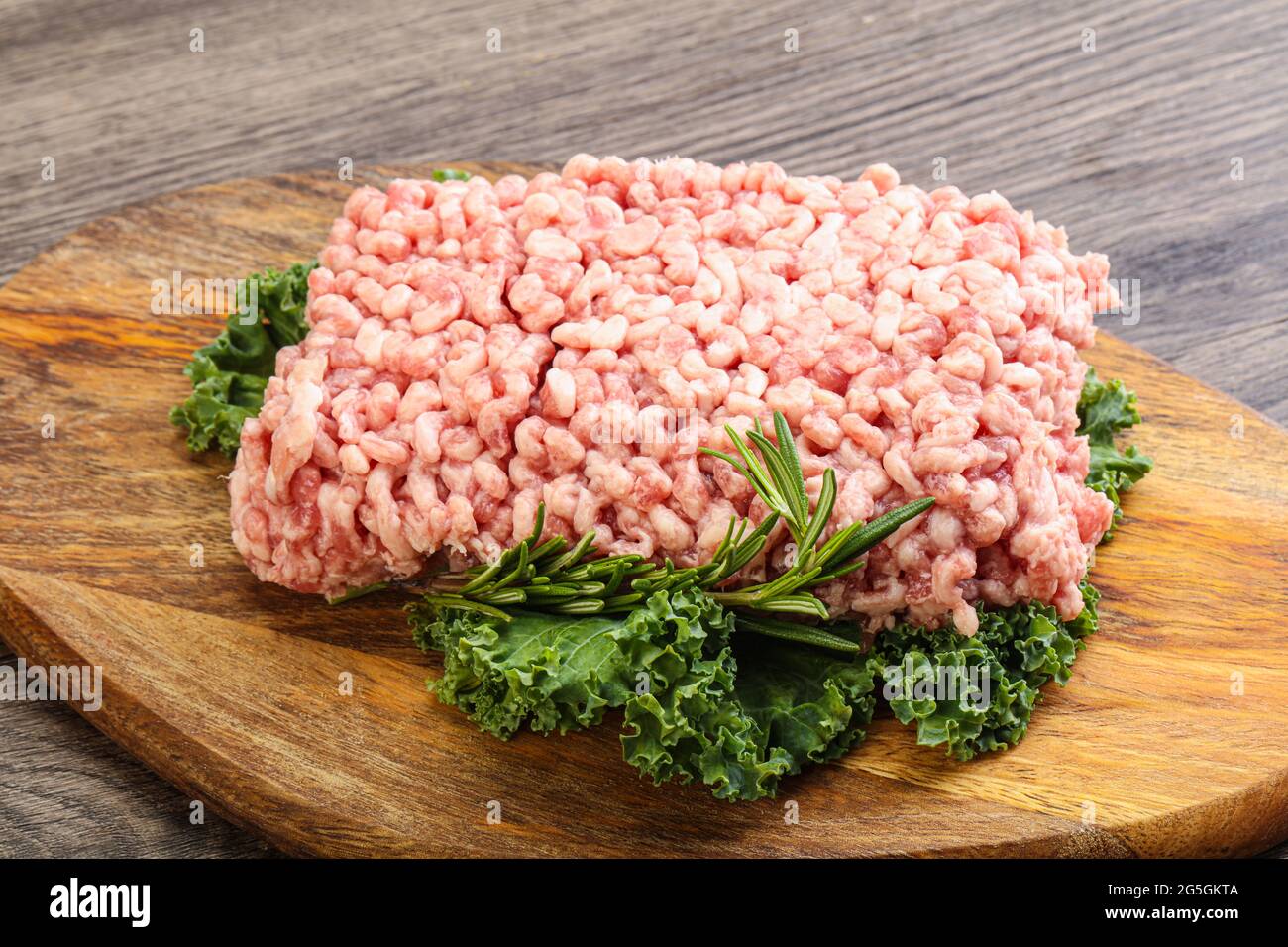 Raw fat pork minced meat for cooking Stock Photo - Alamy