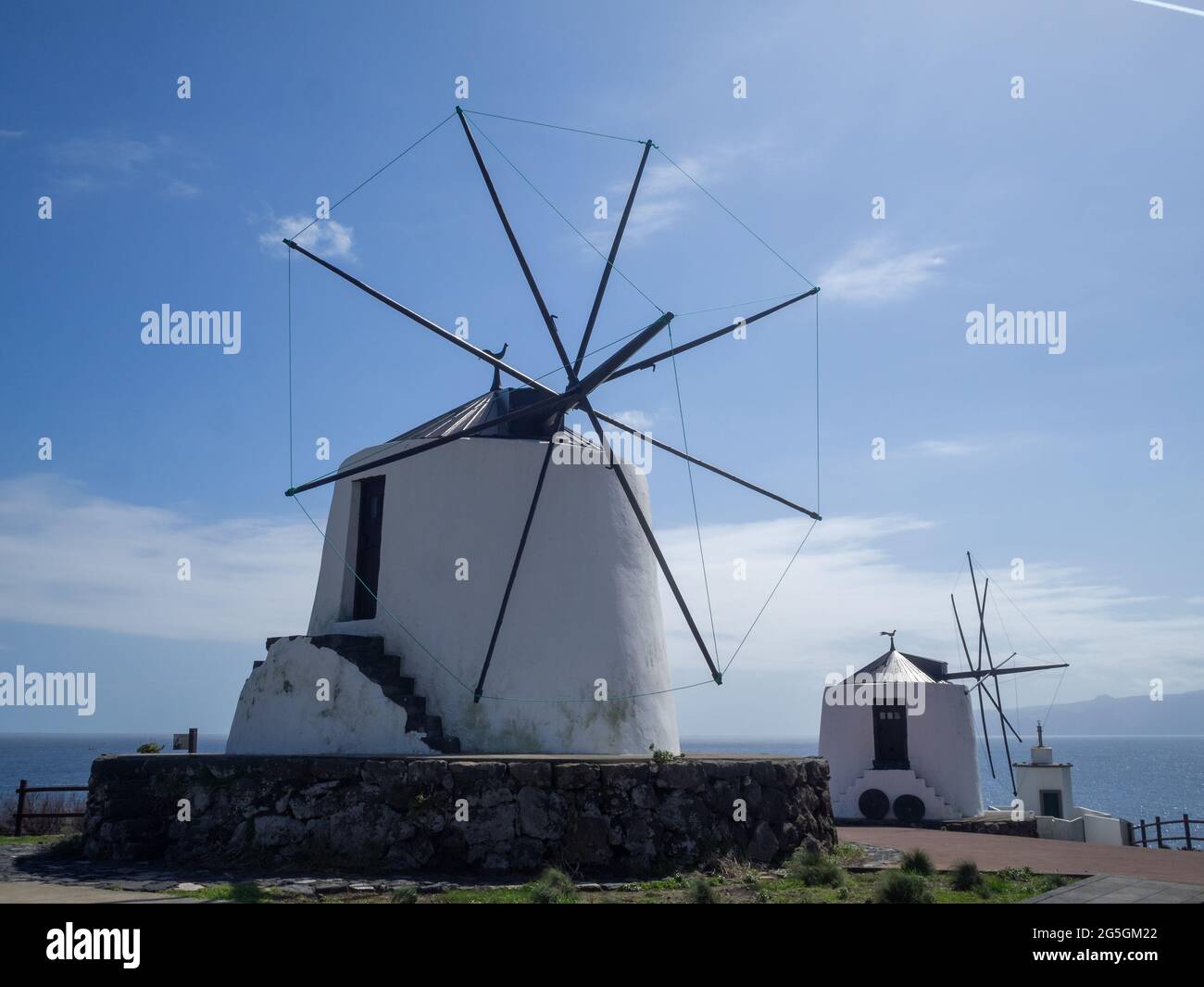 Traditional windmill from Corvo Island, Azores Stock Photo - Alamy