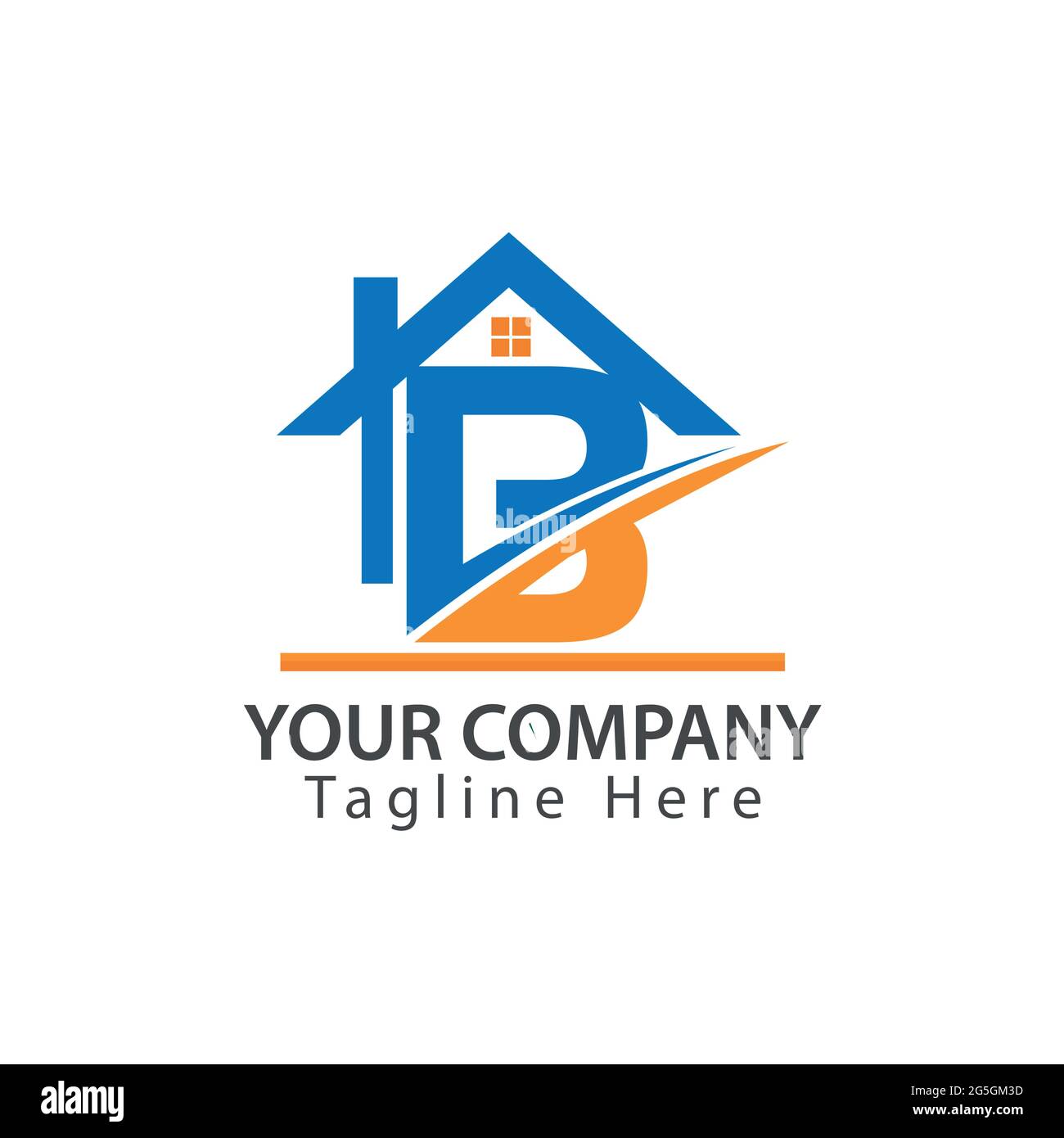 House Letter b Logo. Vector Illustration Stock Vector Image & Art - Alamy