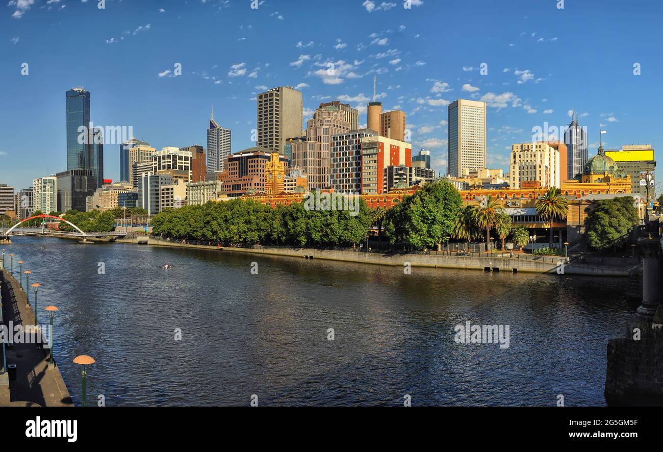 Southbank Promenade, Melbourne Victoria, Australia. December 20, 2013 ...