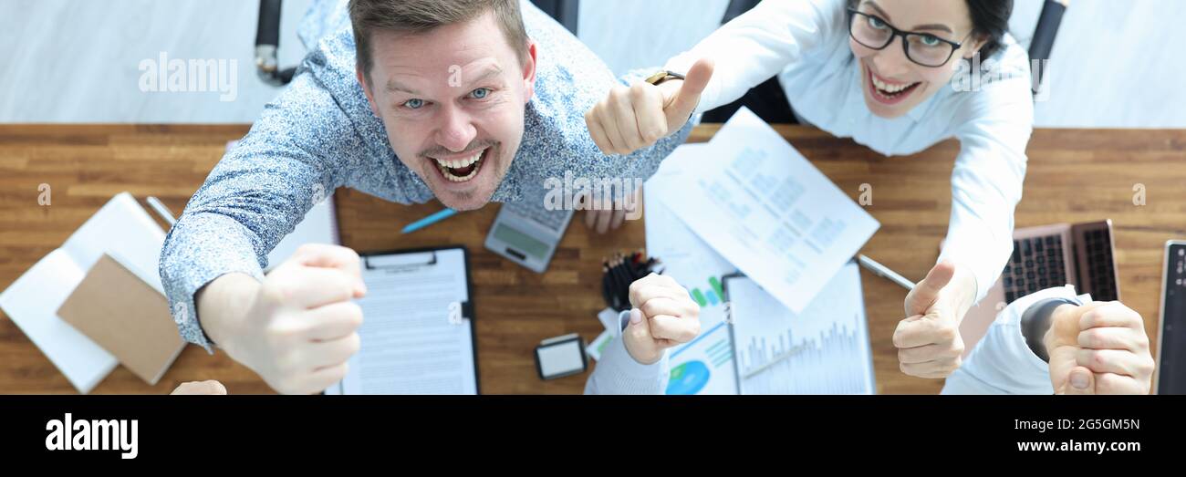 Corporate business team aspiration looking hi-res stock photography and ...