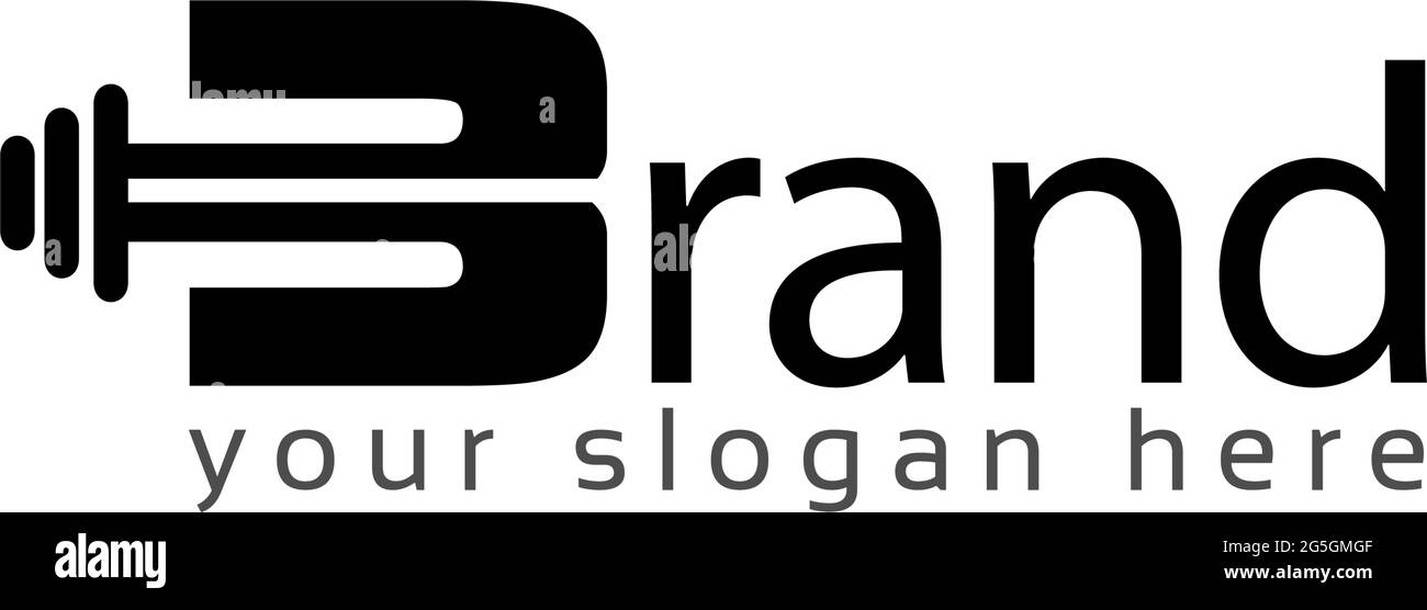 Weightlifter B stock logo template, flat designs Stock Vector Image ...