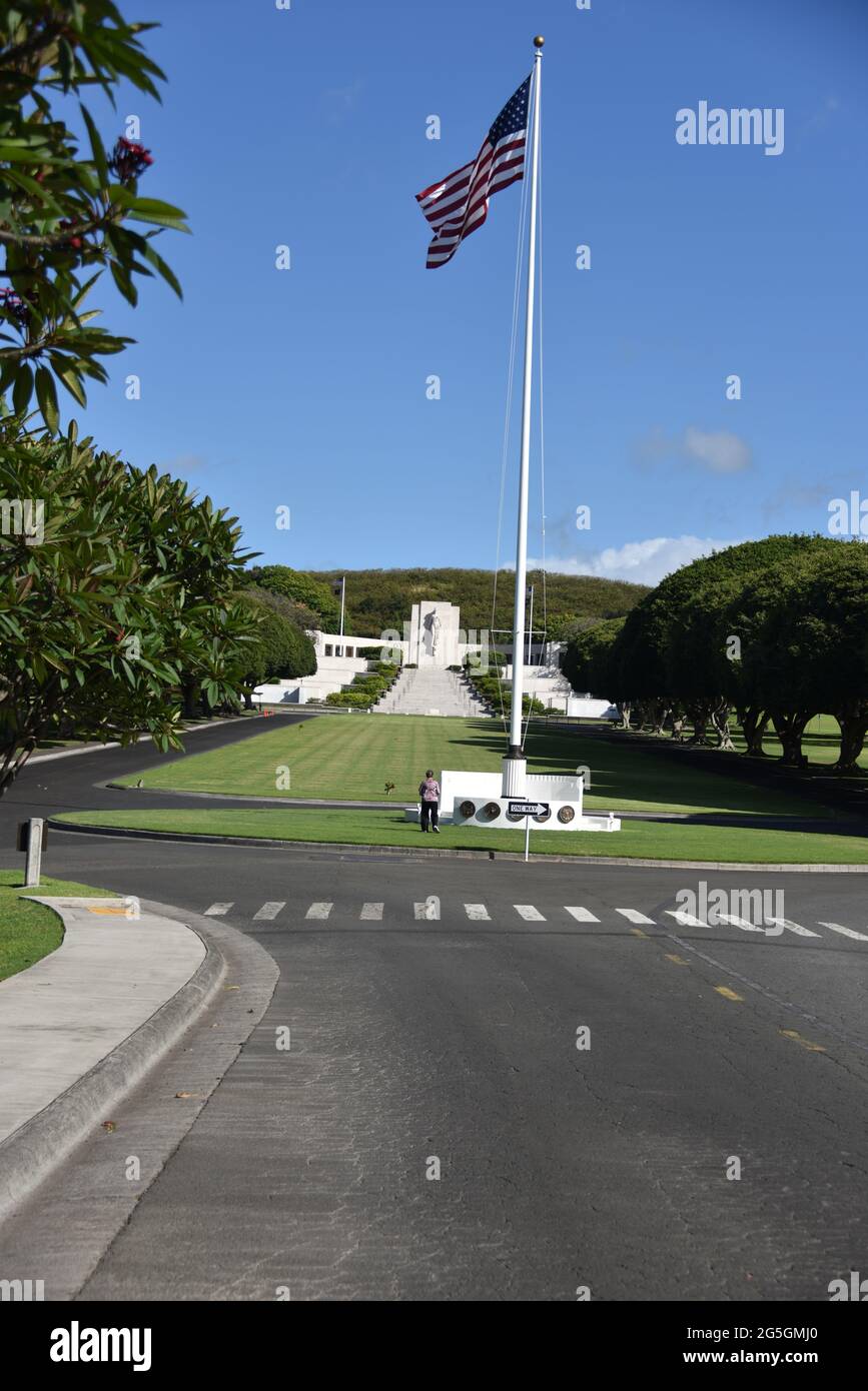 Oahu, HI. U.S.A. 6/5/2021. National Memorial Cemetery of the Pacific ...
