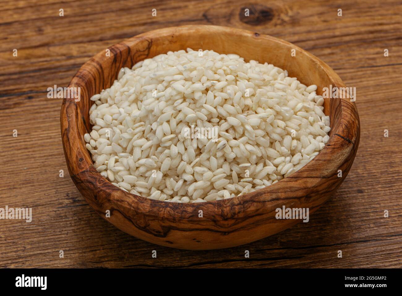 Raw Italian arborio rice for Risotto Stock Photo - Alamy