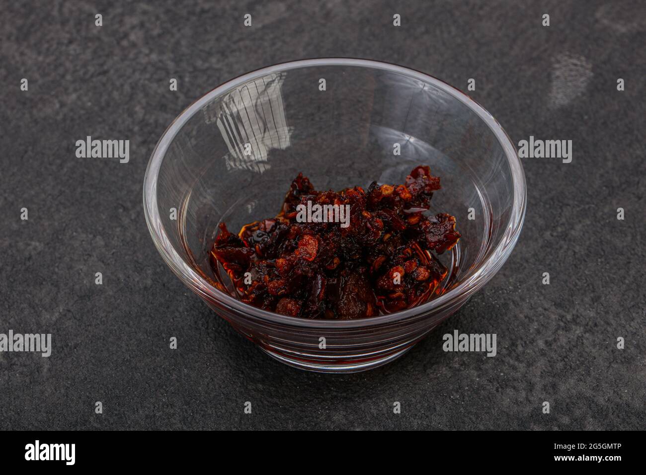 Vietnamese Fried chili pepper sauce with oil Stock Photo - Alamy