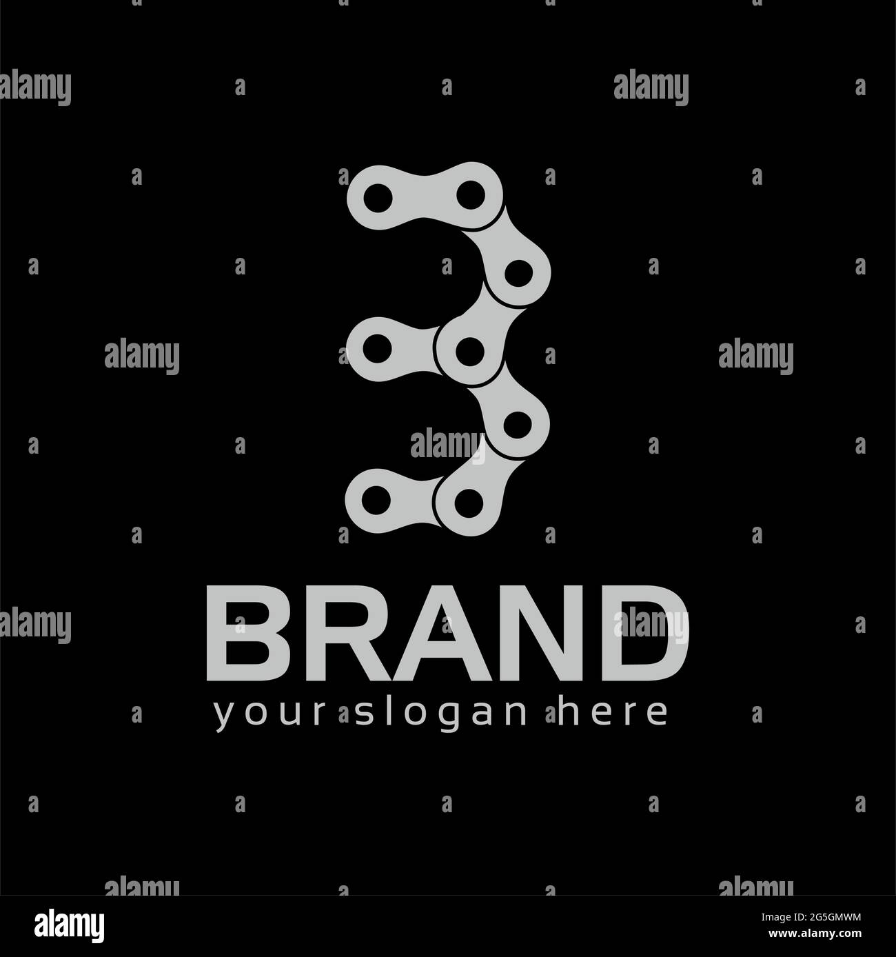 Letter B, Logo Letter B and chain. logo formed by chain Stock Vector ...