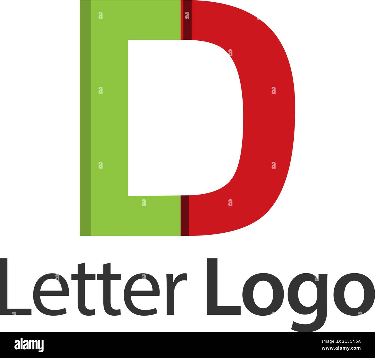 cd Initial stock logo template., modern paper font Stock Vector Image ...