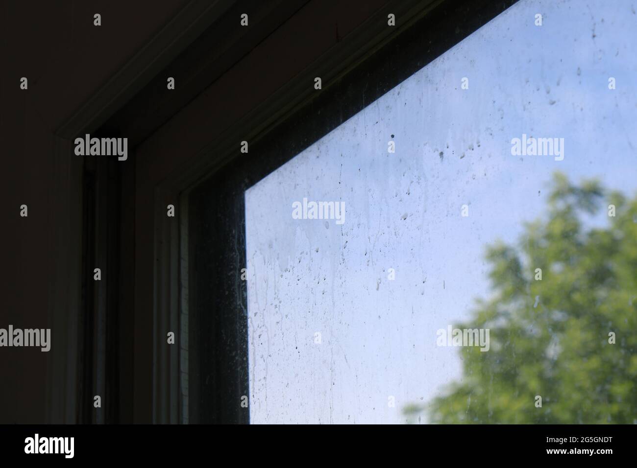 A Dirty House Window Stock Photo - Alamy