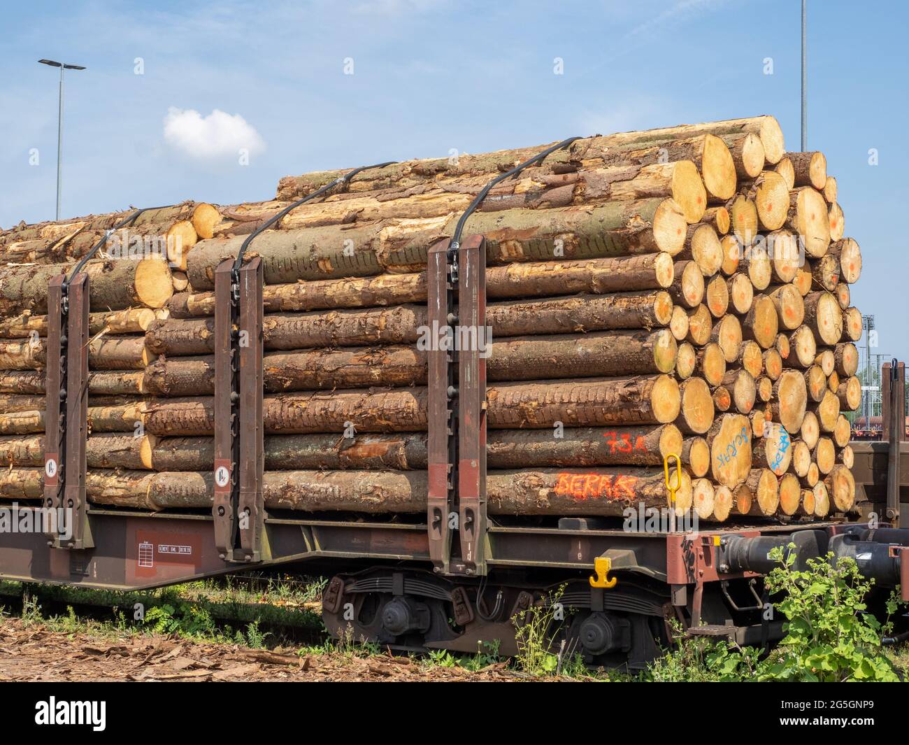 Lumber rail car hi-res stock photography and images - Alamy
