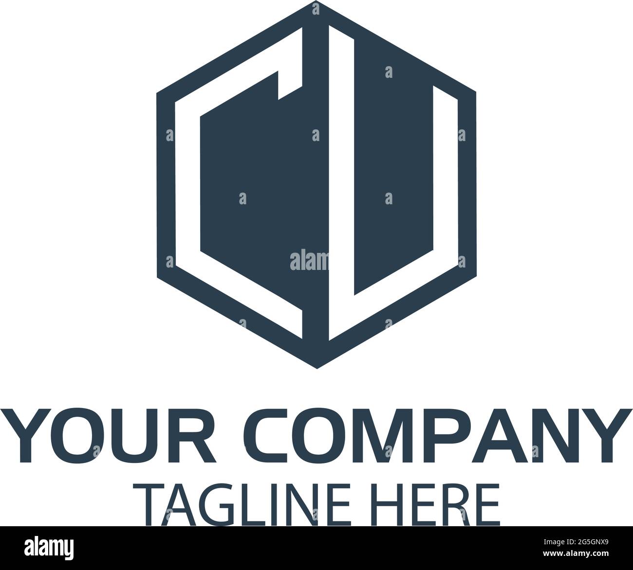 Letter CU stock logo, flat design. CU monogram Stock Vector Image & Art ...