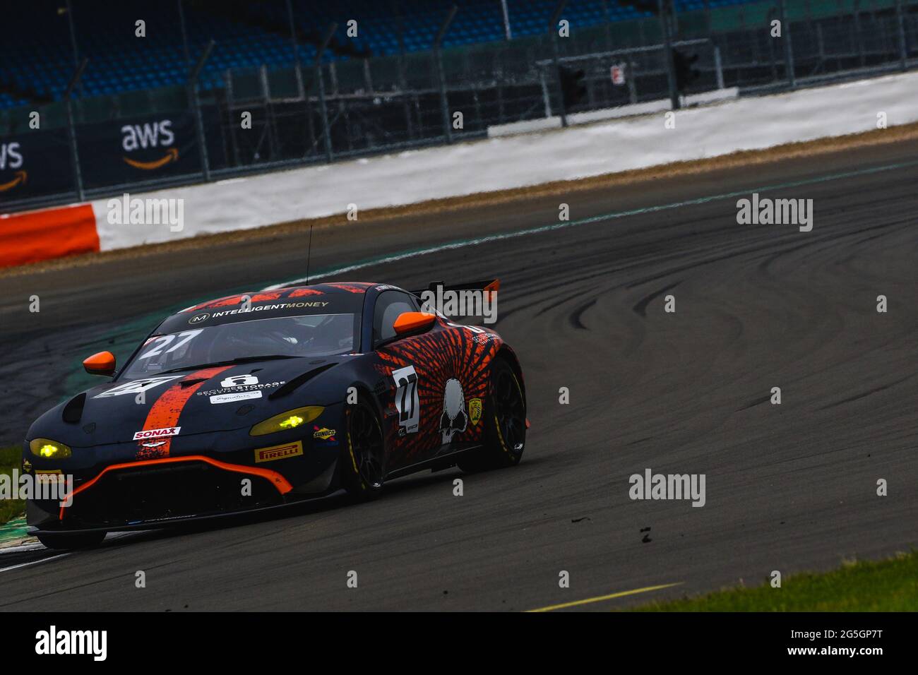 Silverstone, UK. 27th June, 2021. Newbridge Motorsport (#27) Aston ...