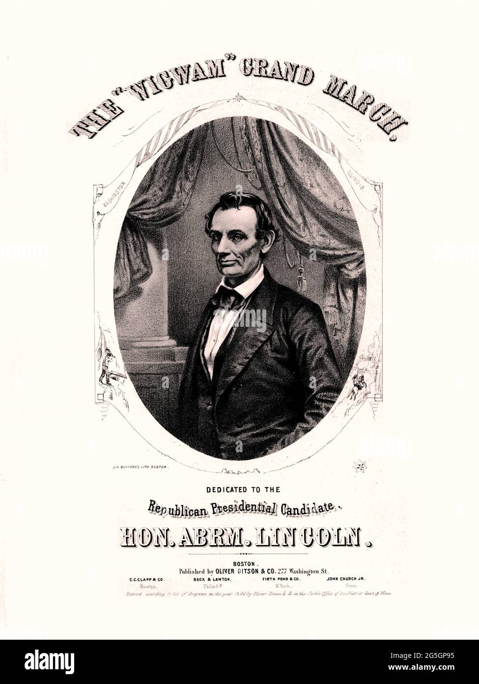 1860 sheet music hi-res stock photography and images - Alamy