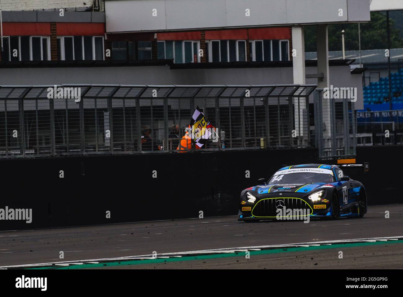 Silverstone, UK. 27th June, 2021. 2 Seas Motorsport (#14) Mercedes-AMG ...