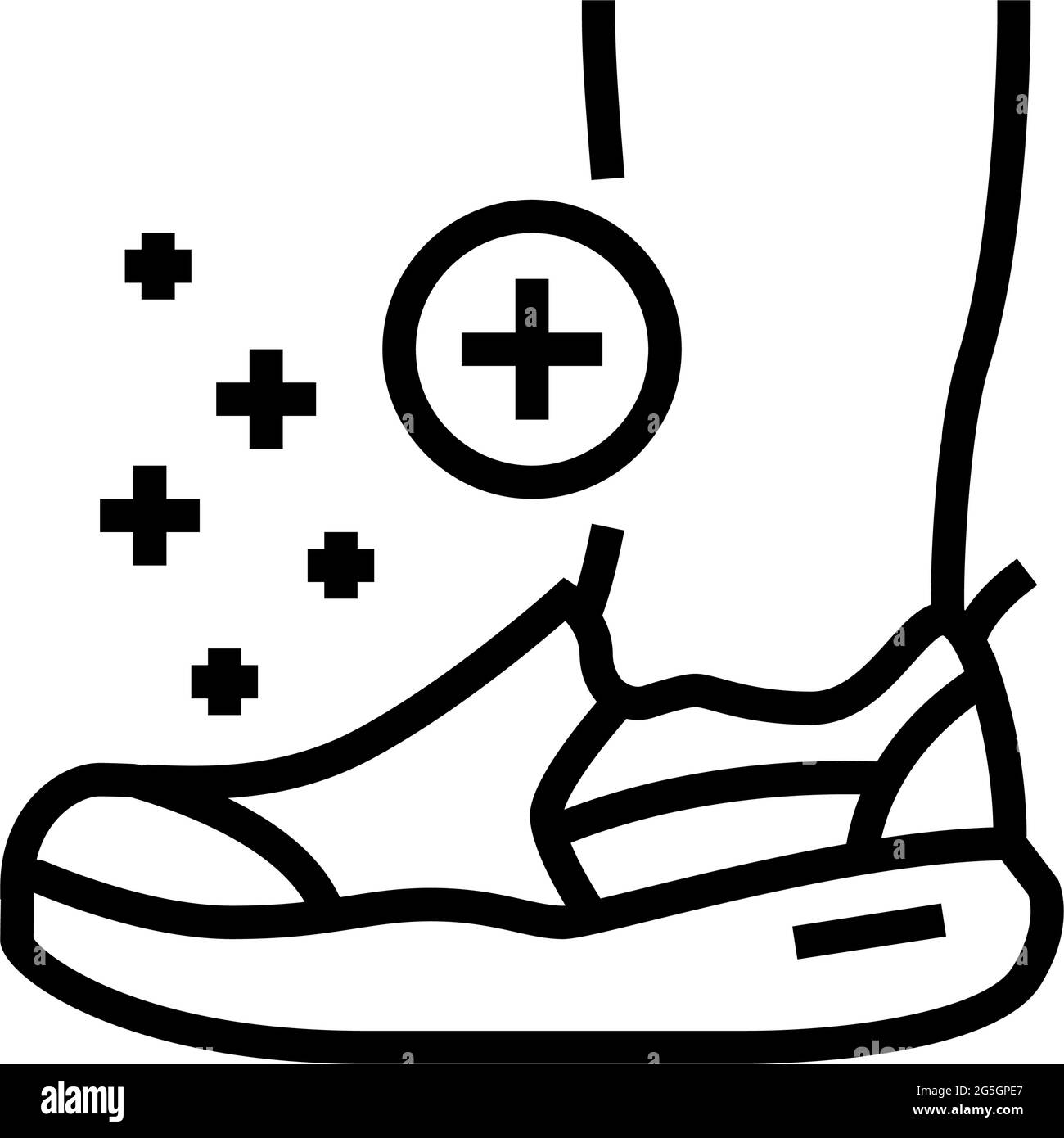 orthopedic shoes for feet line icon vector illustration Stock Vector ...