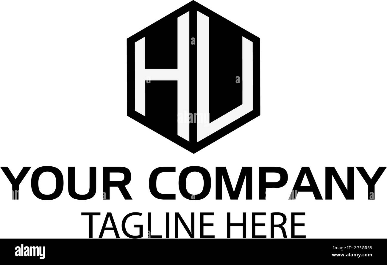 Letter HU stock logo, HU initial Stock Vector Image & Art - Alamy